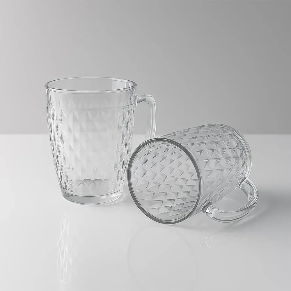 Mocktail Mug Glass Set – 2 Pieces | 400ml Polycarbonate Break-Resistant ...