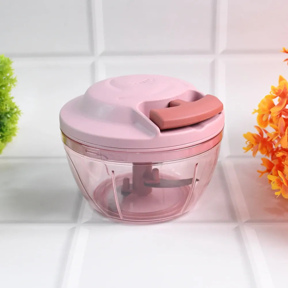 Power-X 500ML Hand-Pull Vegetable Chopper with Triple Stainless Steel ...